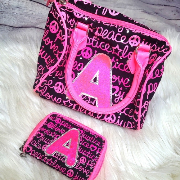 Justice | Accessories | Justice Girls Purse And Wallet Set A Initial ...